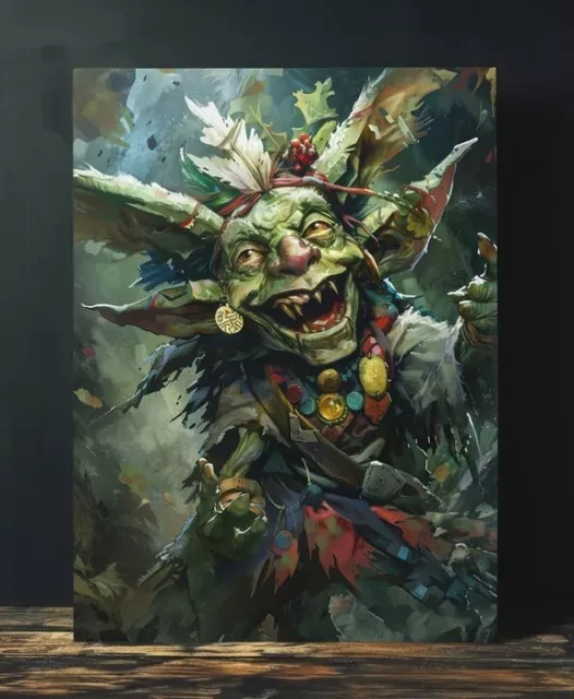 Dark Fantasy Goblin Poster, Printable Wall Art Digital Download NO ...