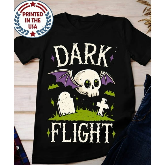 Dark Flight A Cool Skeleton Emo Pastel Goth Alternative Graphic Tee ...