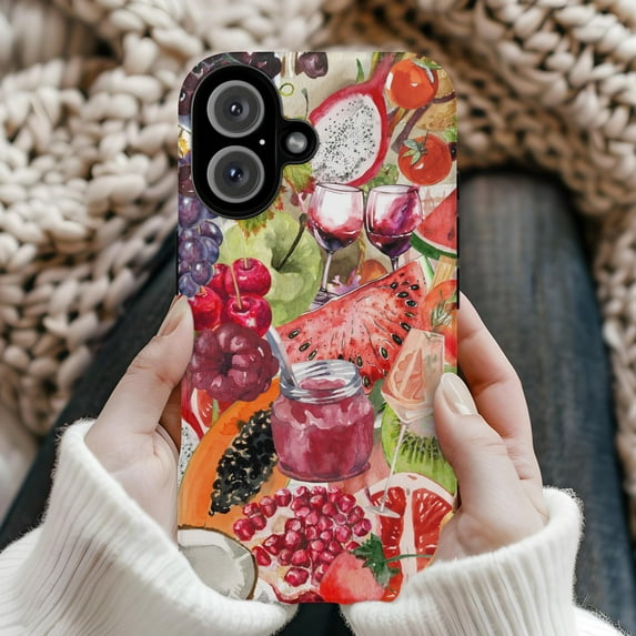 Dark Floral Phone Case Vintage Botanical Design Elegant Aesthetic Cover ...