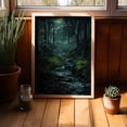 Dark Forest Moonlight Trail Modernism Night Scenery Mystical Decor ...