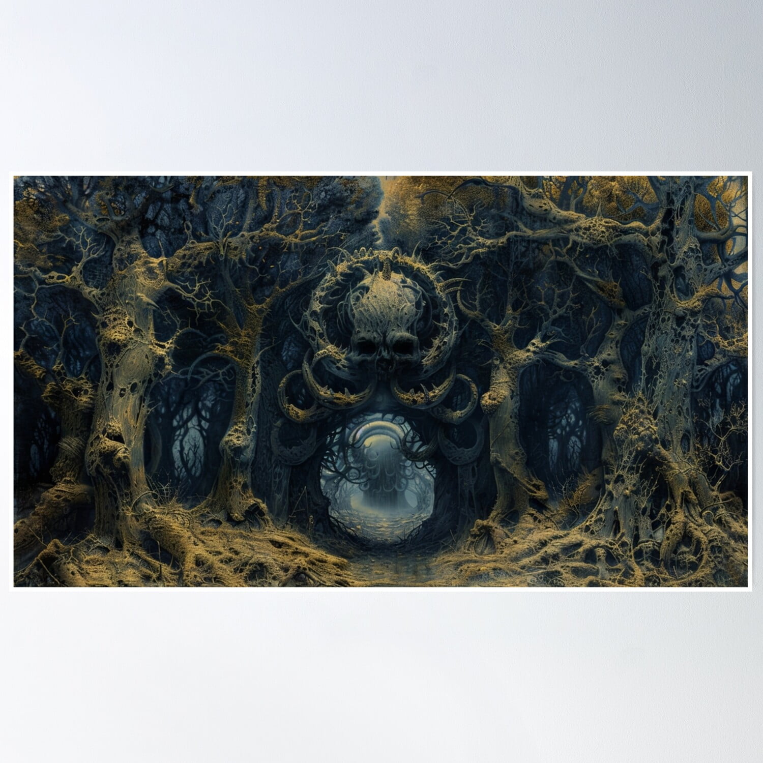 Dark Forest Of The Hidden Poster Wall Art, Modern Wall Decor, 8x12 ...