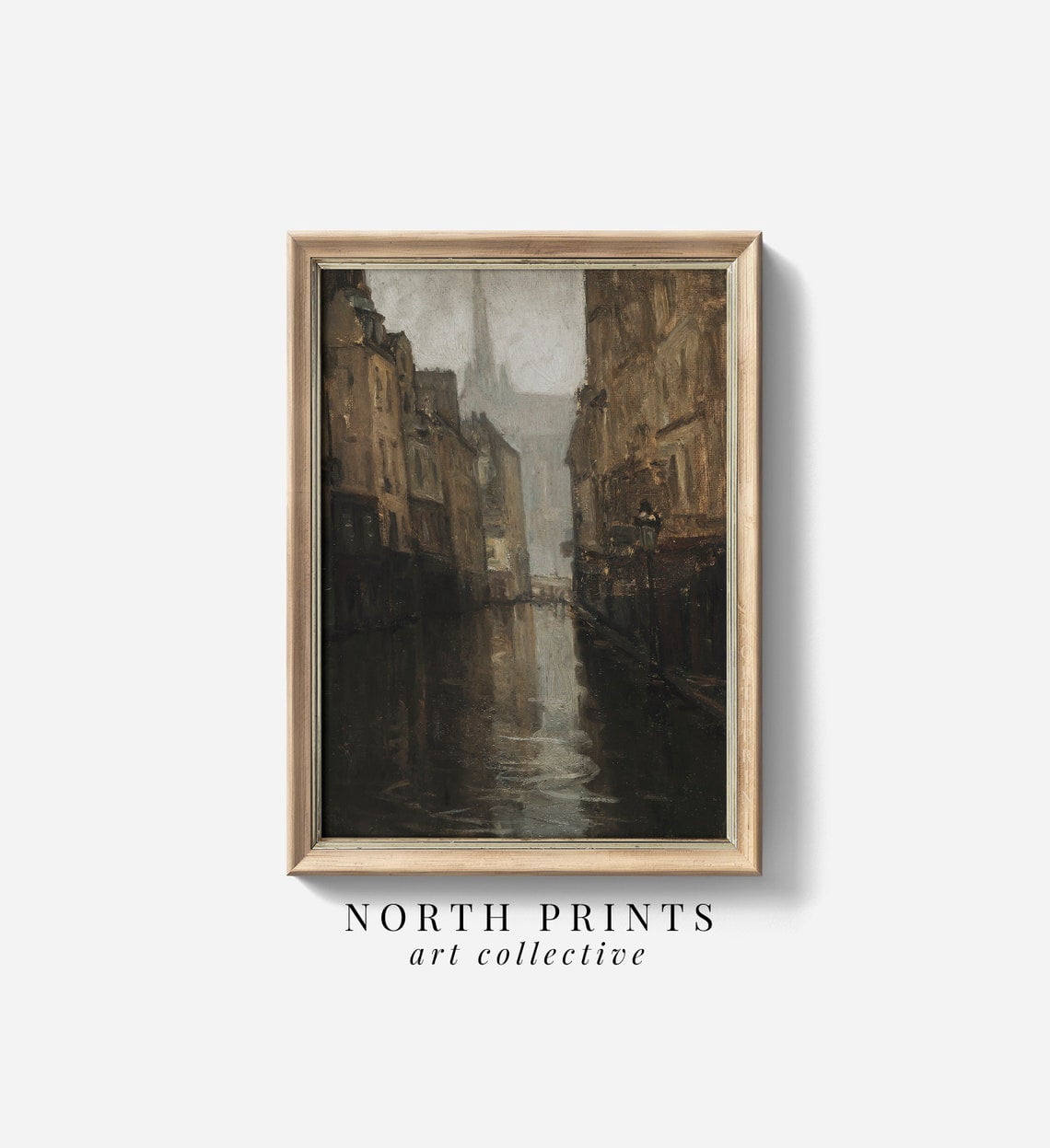 Dark French Cityscape Moody Poster, Unframed Size 24x36 - Walmart.com
