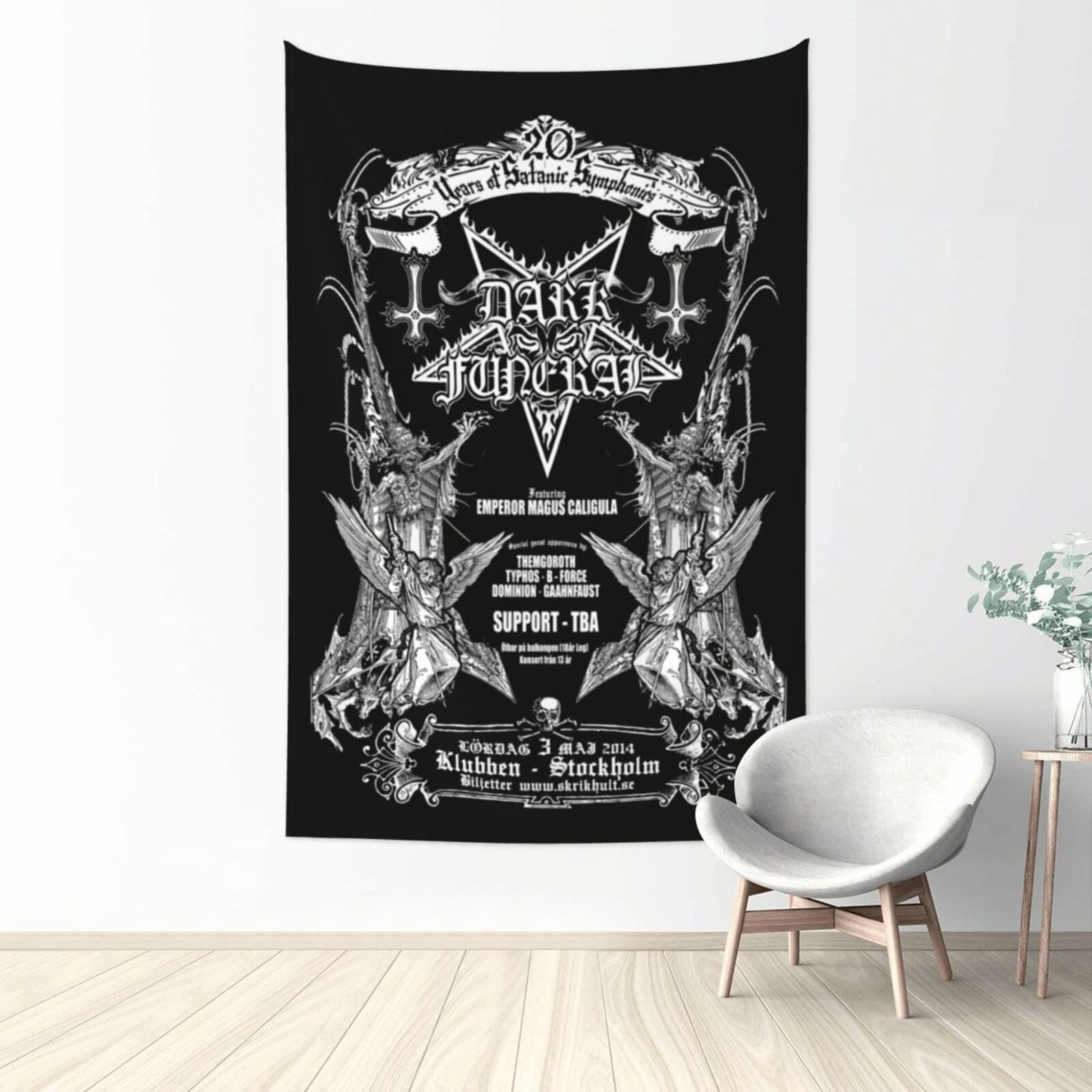 Dark Funeral Bedroom Tapestry, King Size, Wall Hanging, Wall Decor ...