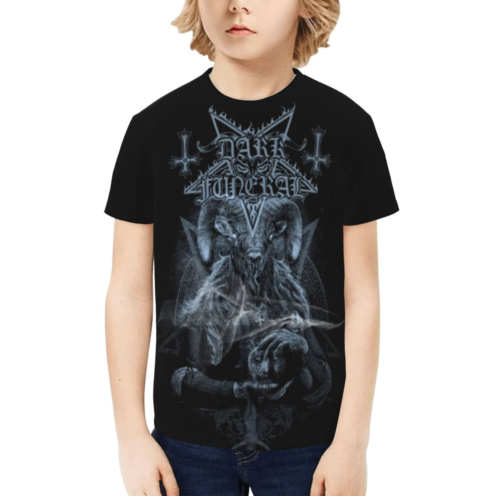 Dark Funeral Kid's Unisex T-Shirts Colorful Graphic Crewneck T-Shirt ...