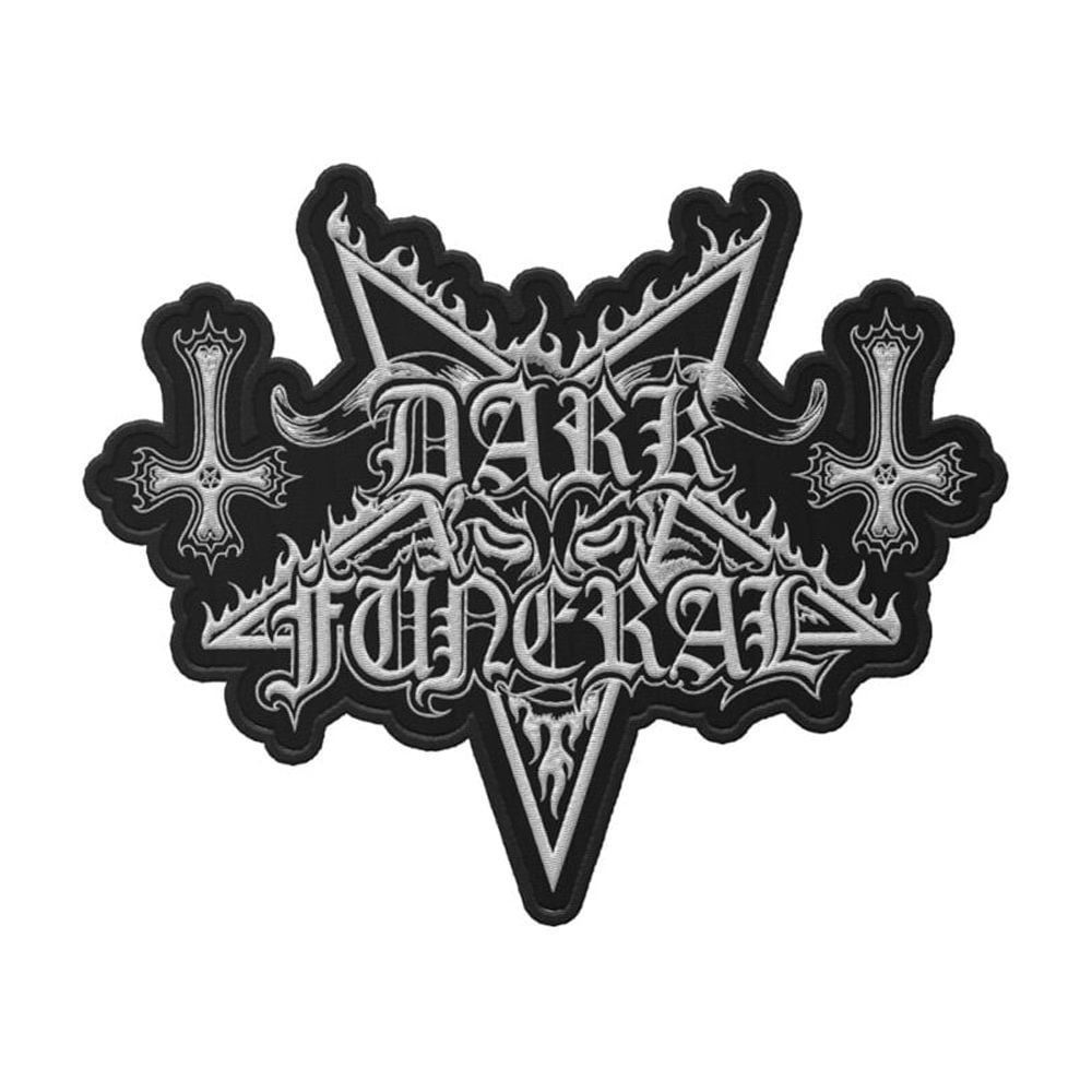 Dark Funeral Men's Die Cut Logo Patch Embroidered Patch Black - Walmart.com