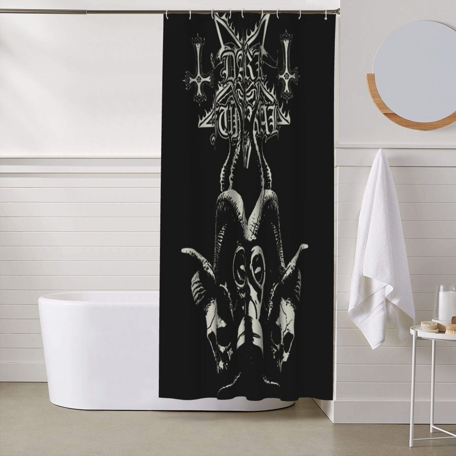 Dark Funeral Waterproof Shower Curtain, Bathroom Decorative Shower ...
