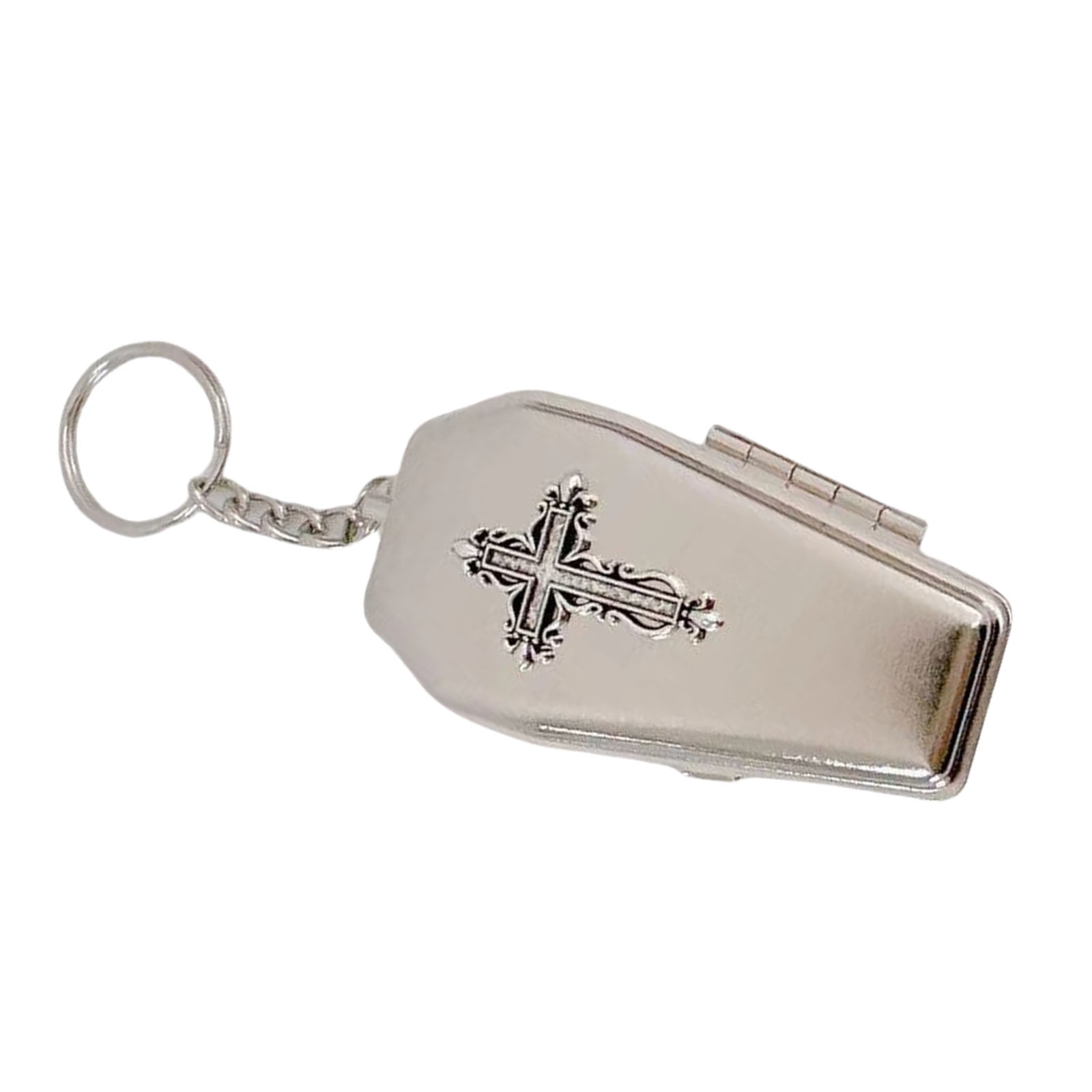 Dark Goth Styles Coffin Shape Keychain Pendant Necklace Daily Wear ...