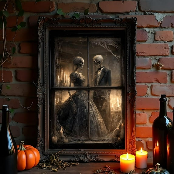 Dark Gothic Couple Poster, Victorian Dance Wall Art Poster, For Gothic ...