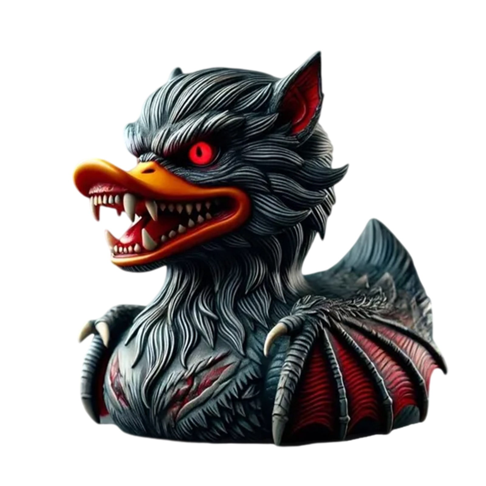 Dark Gothic Werewolf Magician Mutant Duck Resin Figurine – Creepy ...