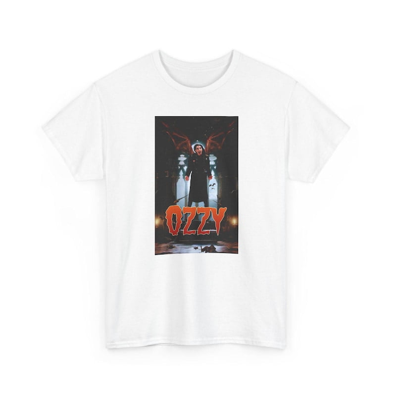 Dark Gothic Winged Figure Inferno Scene Graphic Unisex Cotton T-Shirt ...