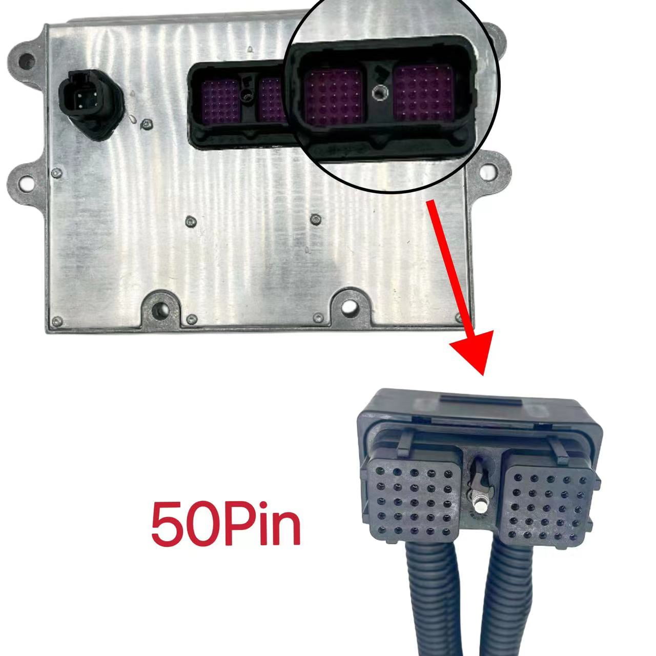 Dark Gray - ECU Connector with Jumper Wire, 4963807, 4995445, 4988820 ...