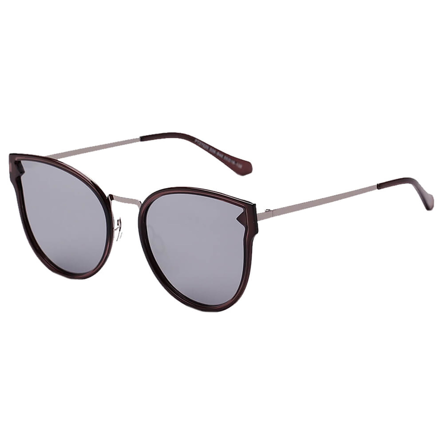 Dark Gray Gradient Lens Metal Frame Sunglasses - UV Protection Fashion ...
