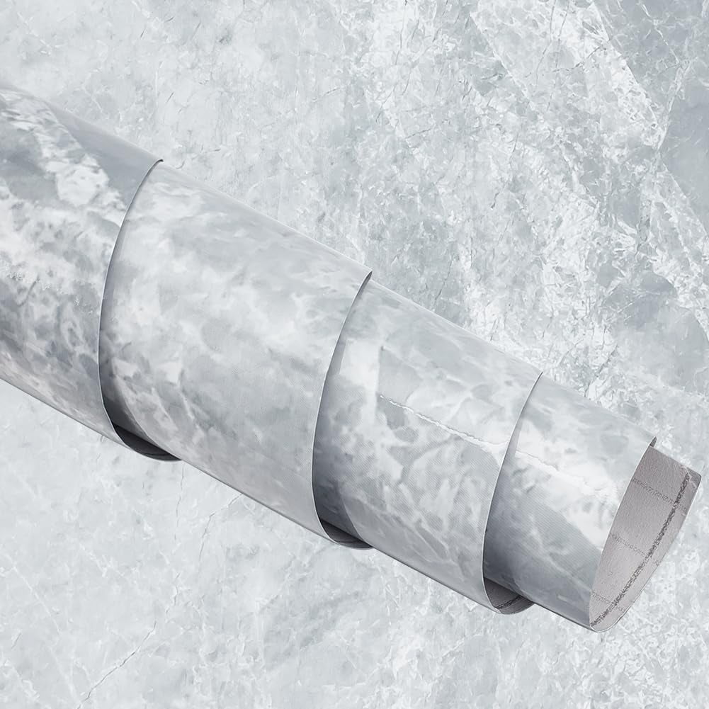 Dark Gray Marble Contact Paper for Countertops Cabinets Waterproof ...
