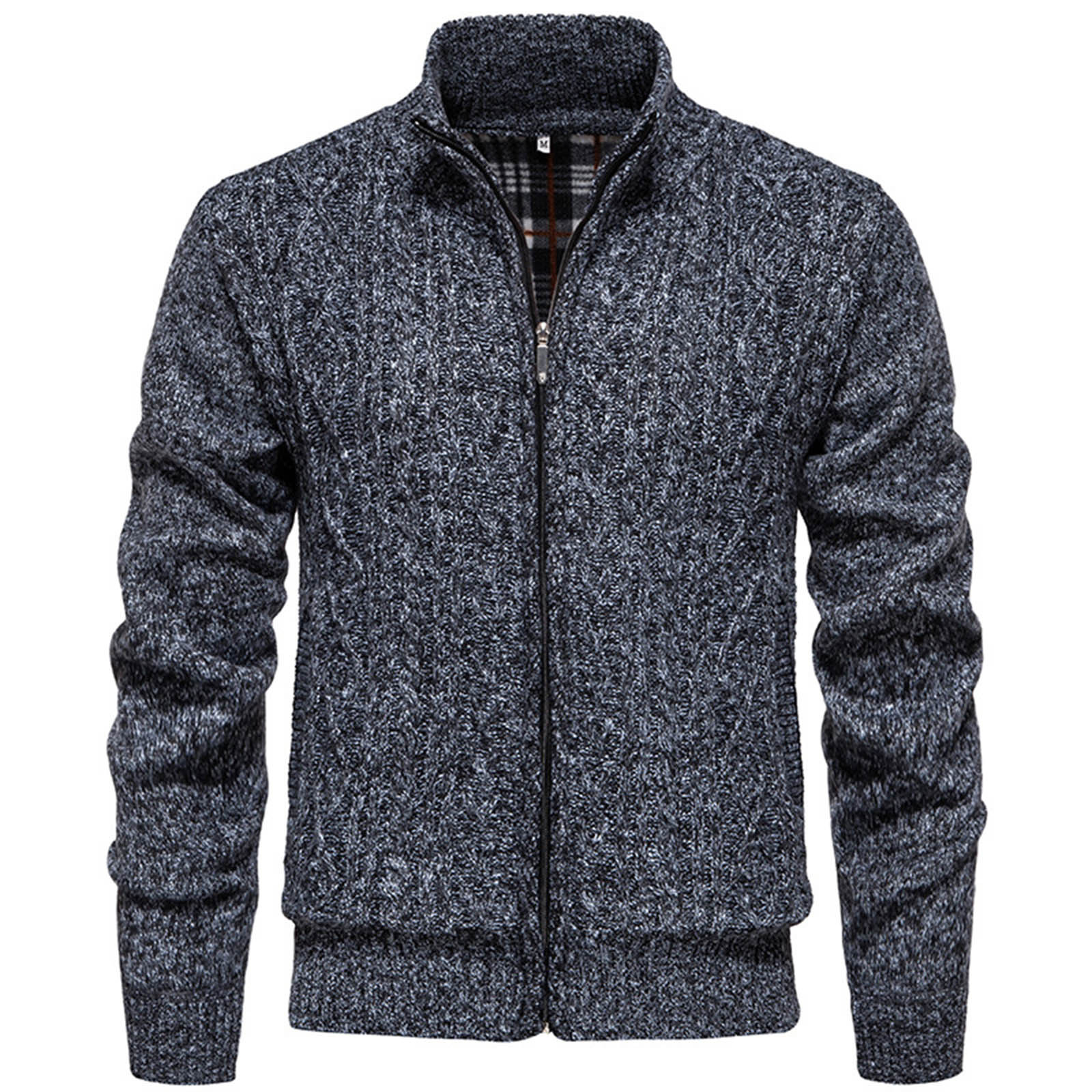 Dark Gray Mens Long Sleeve Jackets Coats for Man Collared Neck Lounge ...