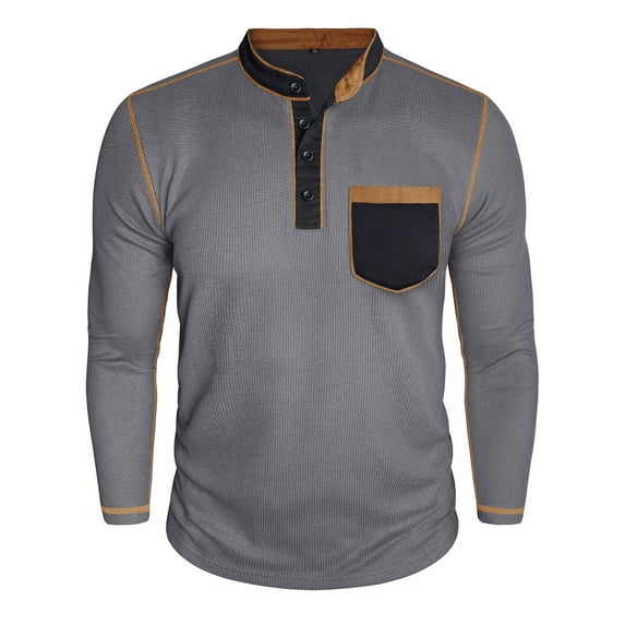 Dark Gray Mens Pullover Crochet Warm Plain Color Block Outfits ...