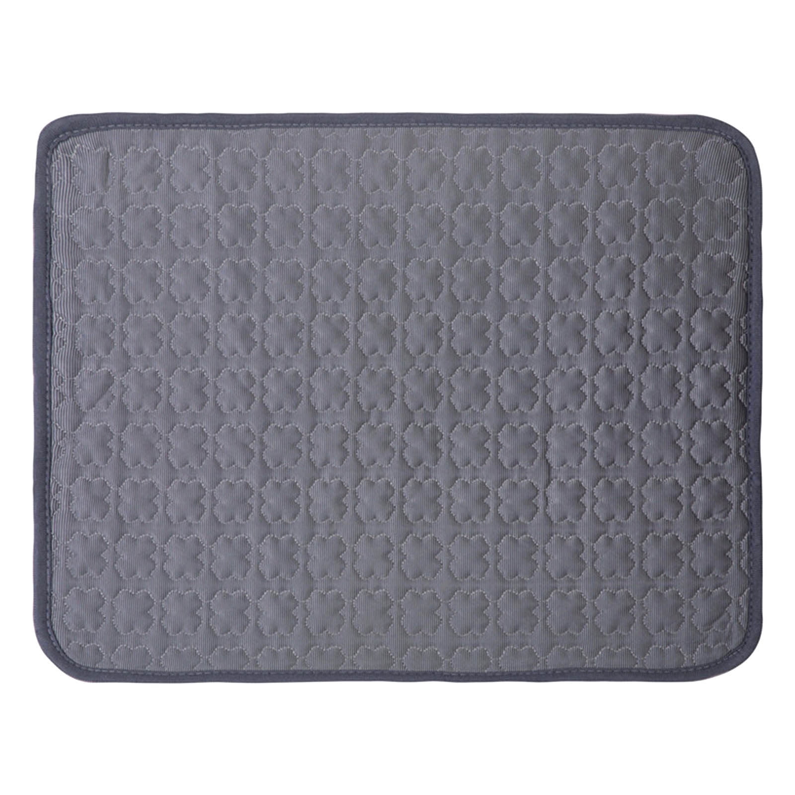 Dark Gray Pet Cooling Mat Ice Silk Pad For Dogs Cats Washable Bed Sofa ...