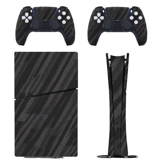Dark Gray Plaid Console Skin Bundle for PS5 Pro Slim Disc & Digital ...
