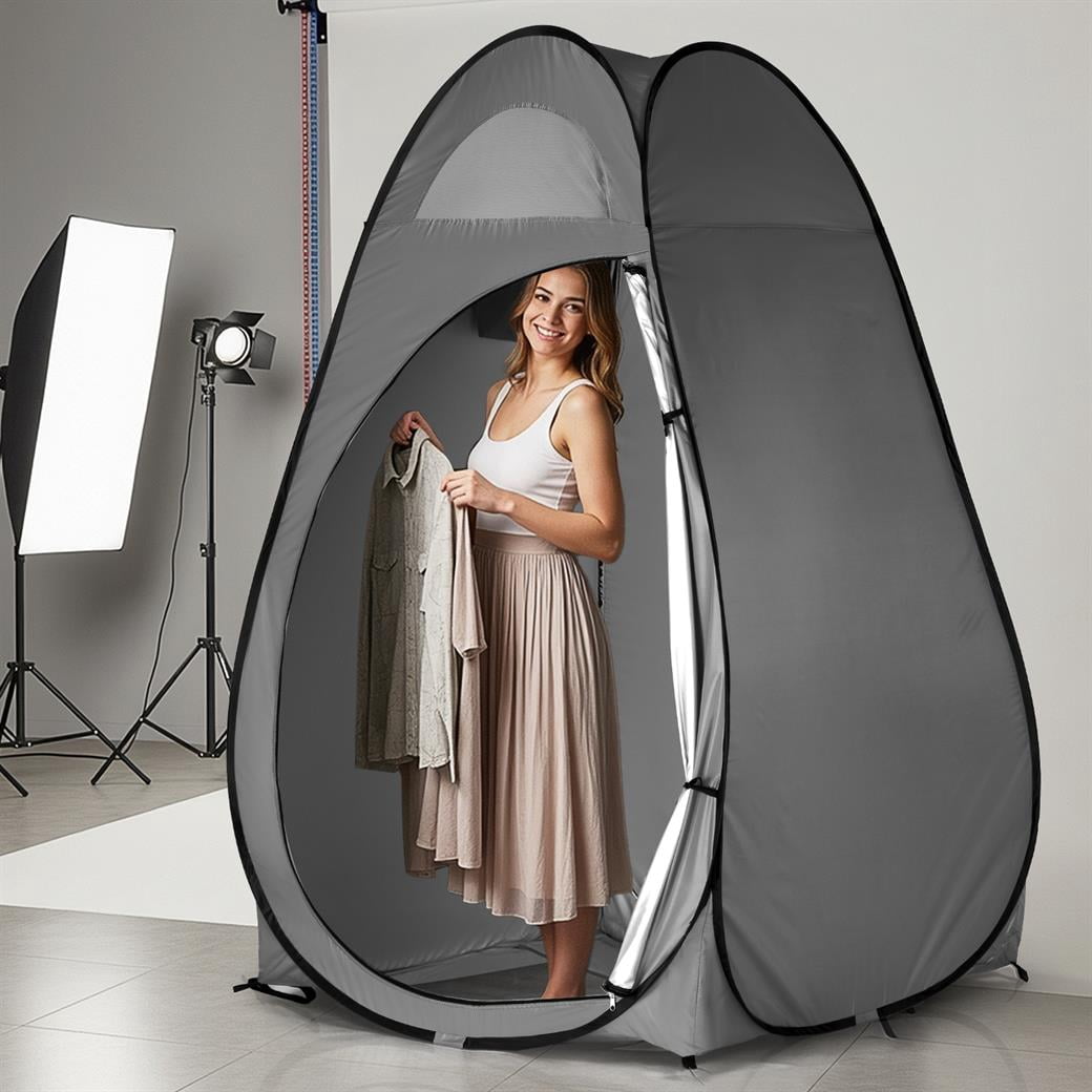 Dark Gray Portable Outdoor Pop-up Privacy Shelter Tent for Toilets ...