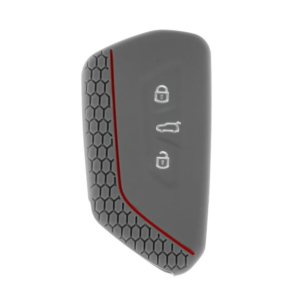 Dark Gray Red Line TPU Car Key Case for Seat Leon MK4 KL 2020-3 Buttons ...