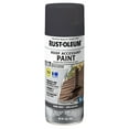 Dark Gray, Rust-Oleum Roof Accessory Coating Flat Spray Paint- 302123 ...