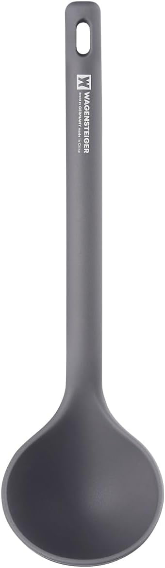 Dark Gray Silicone Ladle: Heat Resistant with Gentle Head Structure ...