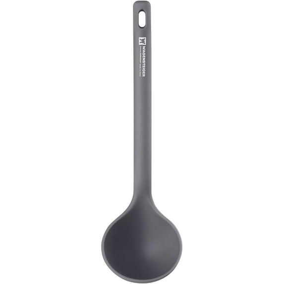 Dark Gray Silicone Ladle: Heat Resistant with Gentle Head Structure ...