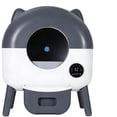 Dark Gray Smart Self-Cleaning Cat Litter Box, App Controlled Large ...