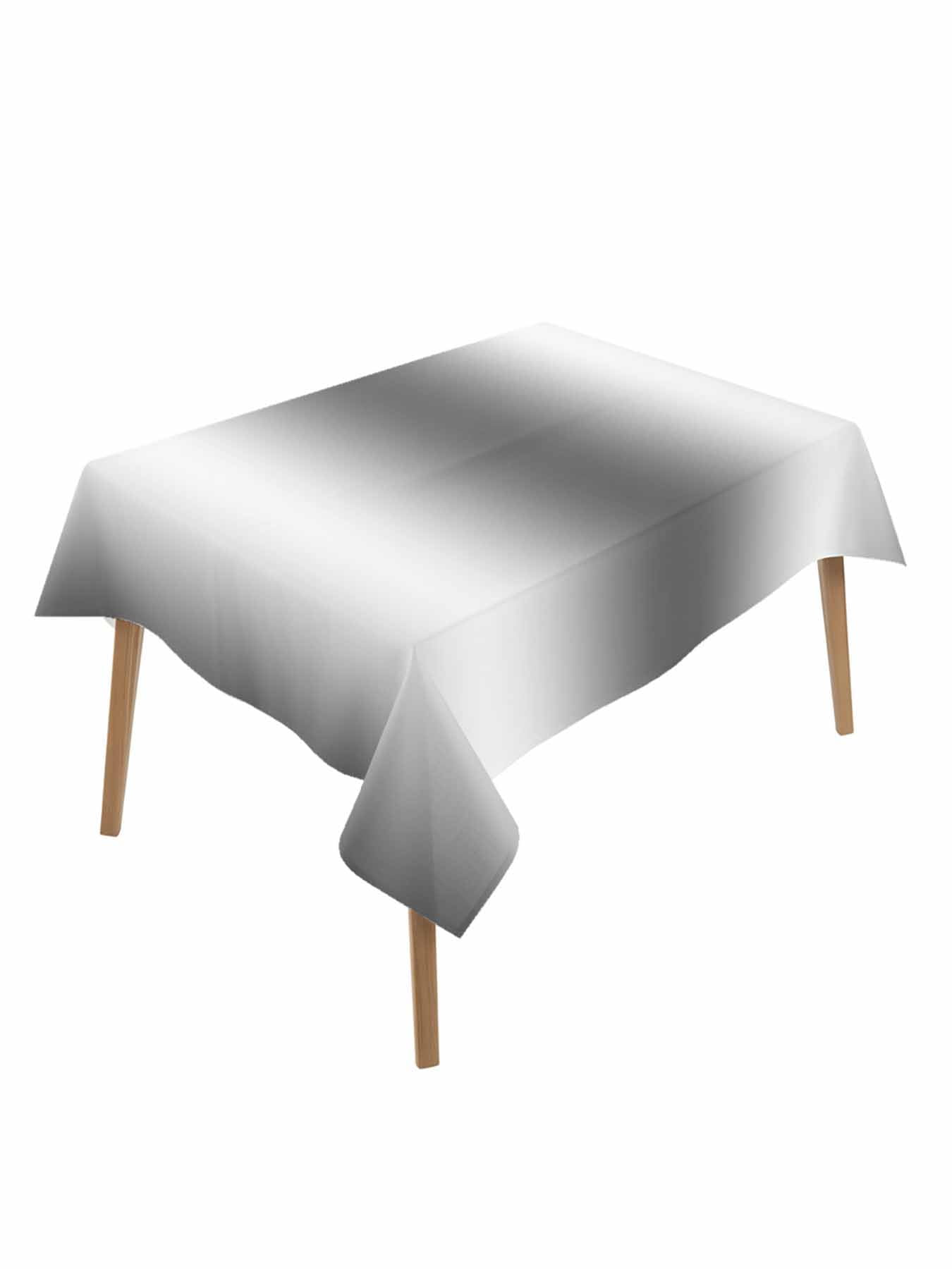 Dark Gray Table Cloth, Gradient White Abstract Minimalist Stripe ...