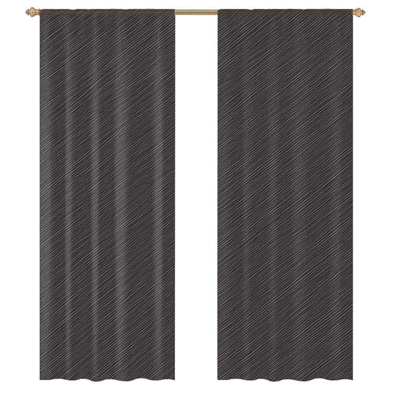 Dark Gray Textured Fabric Tulle Curtains For Living Room Chiffon Sheer ...