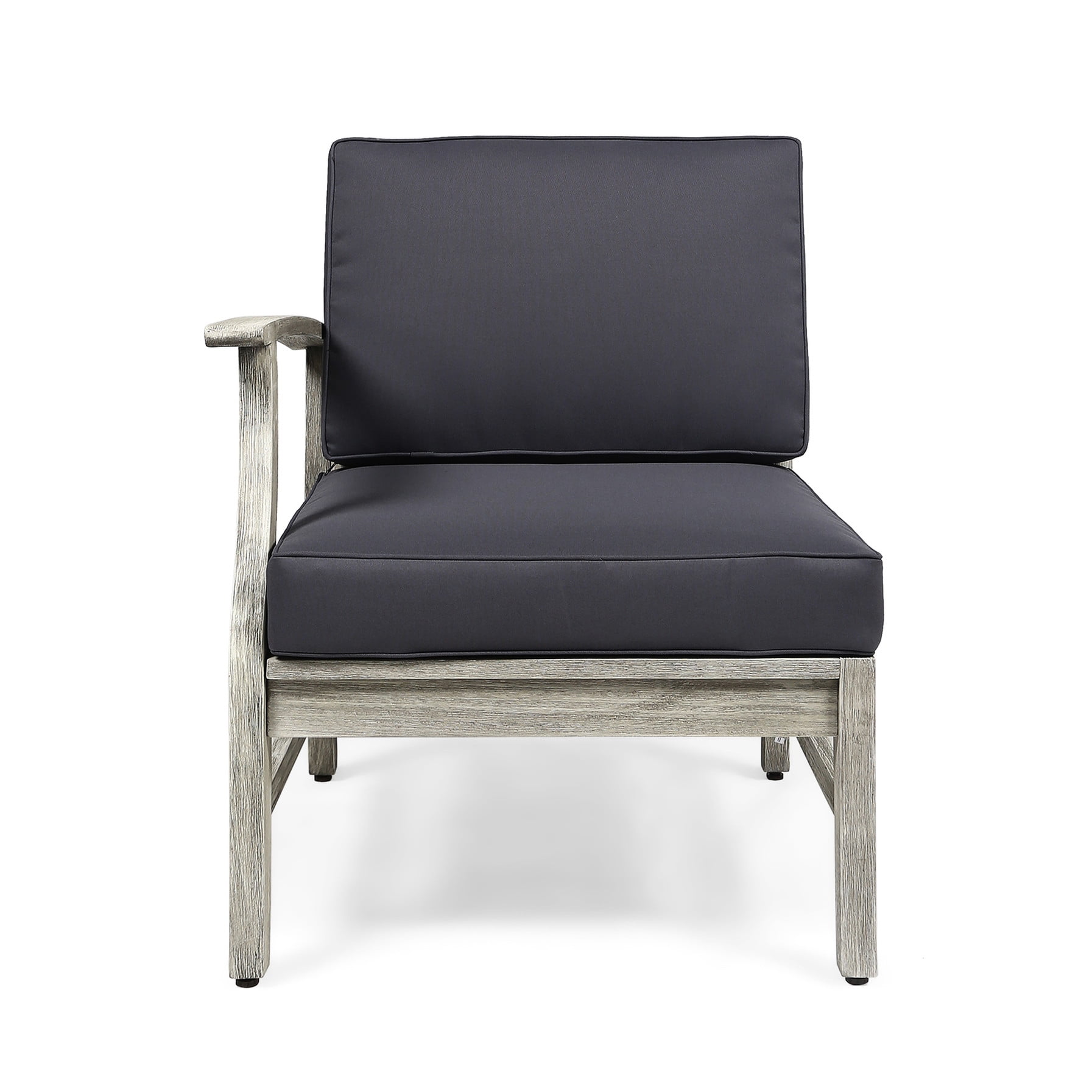 Dark Gray Tone Armchair - Weather Resistant Finish - Backyard Movie ...