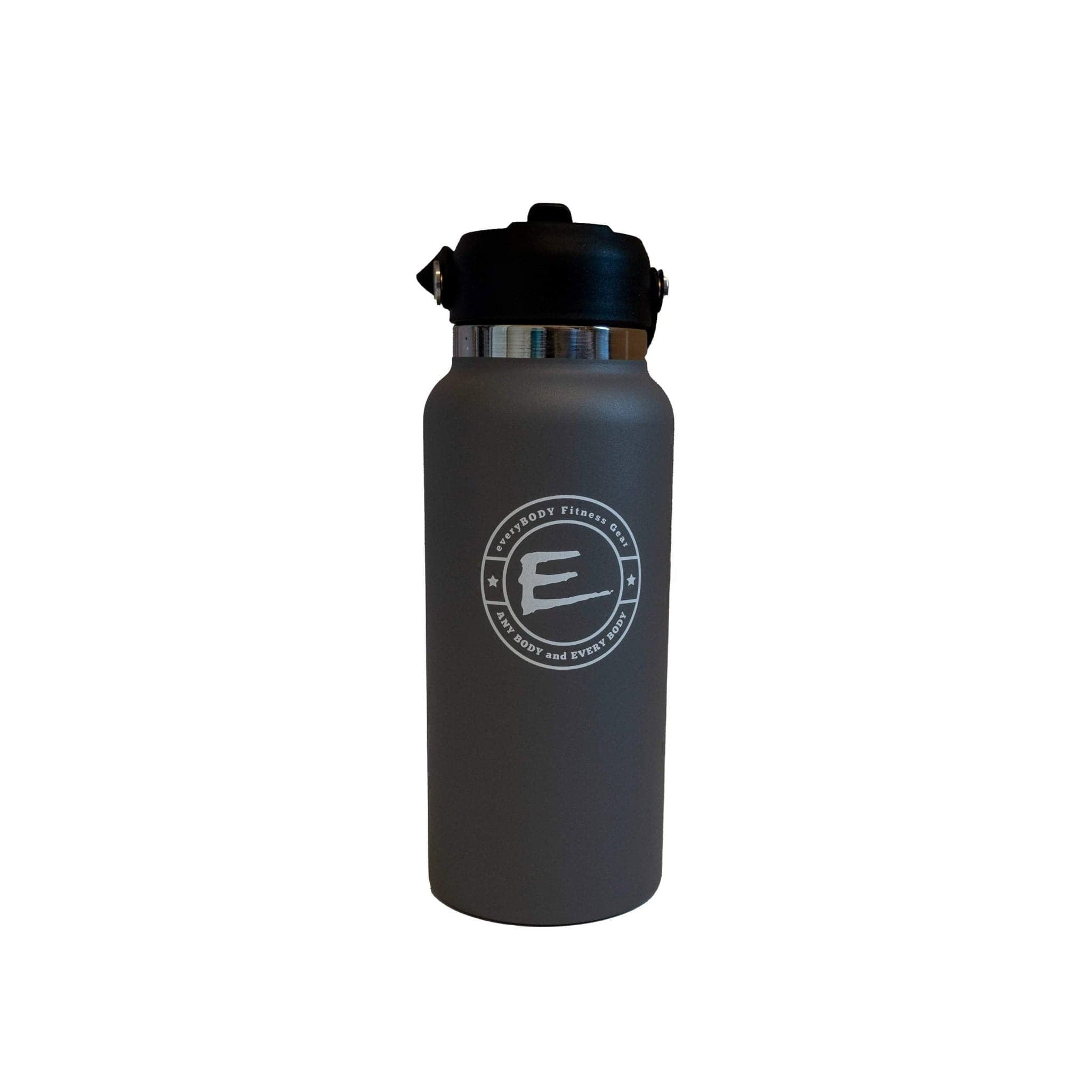 Dark Gray Water Bottle | Drinking Flask | Cup | Everybody Fitness Gear ...