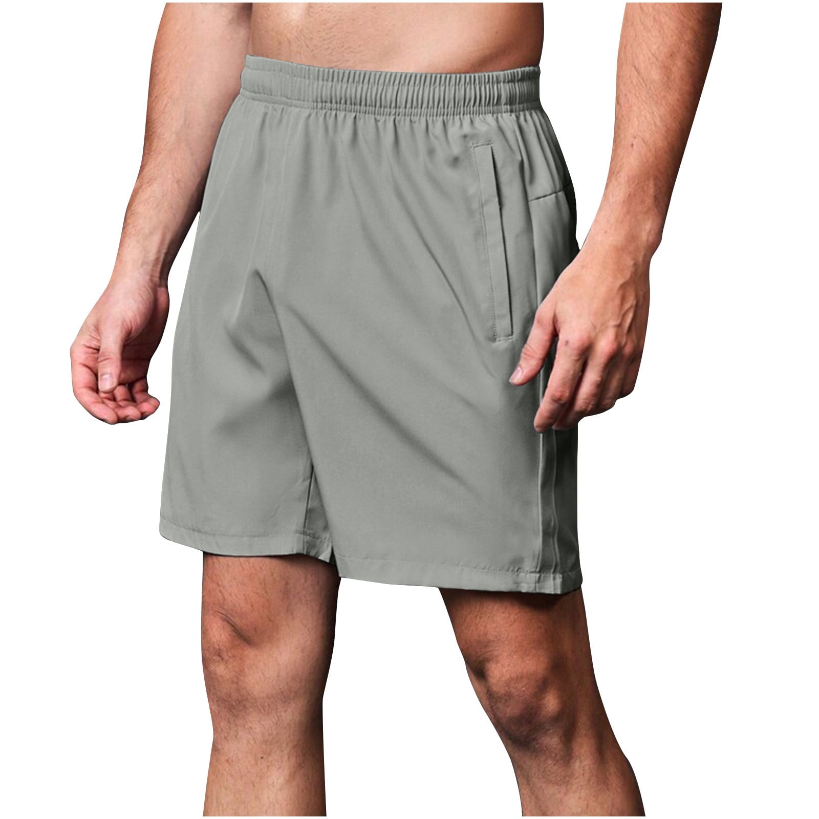 Dark Gray Workout Athletic Beach Lounge Pants for Man Fall Summer Loose ...