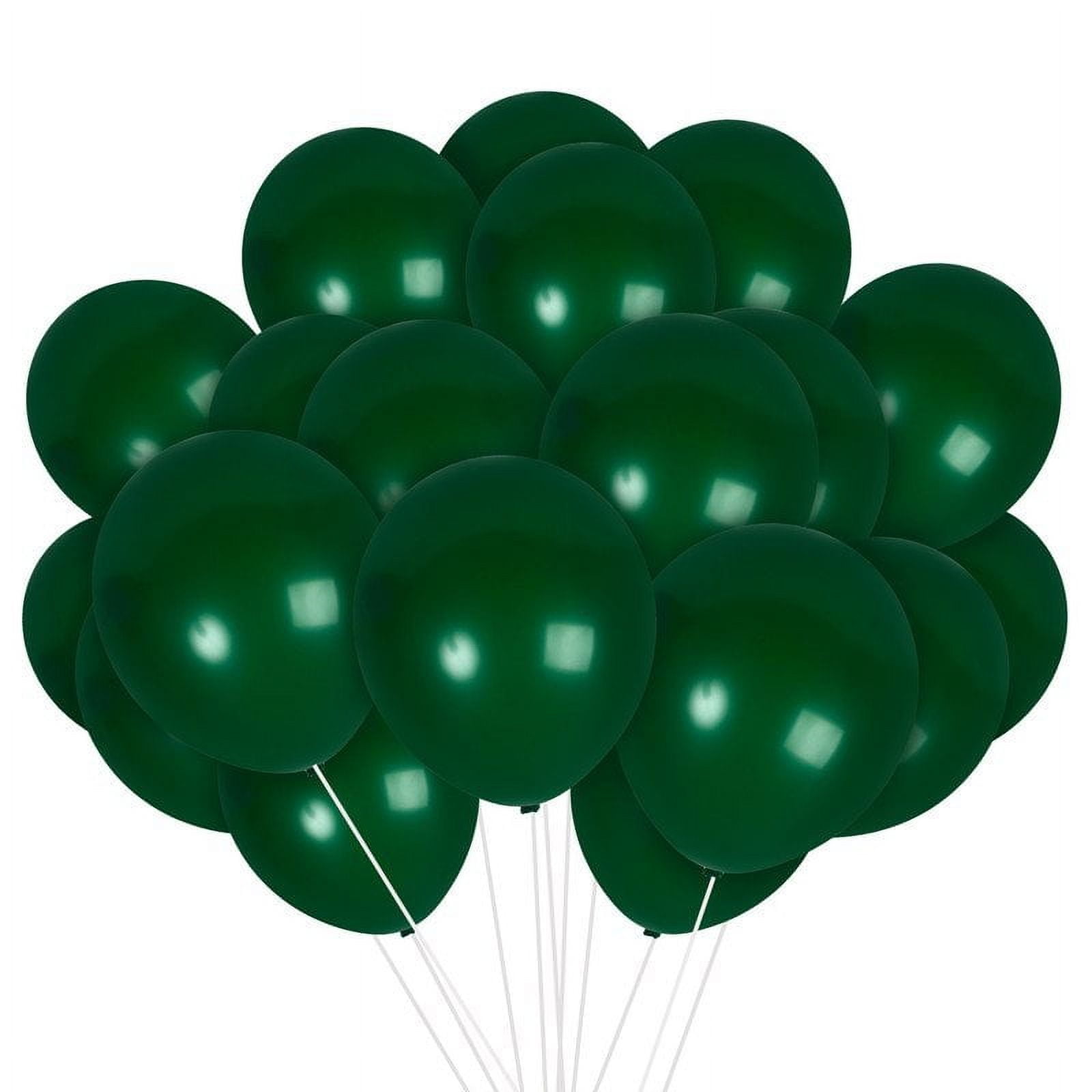 Dark Green Balloons - 12 Inch Latex Balloons - 12 Pack - Walmart.com