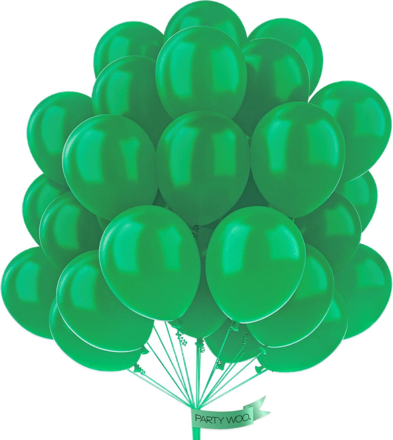 Dark Green Balloons 50 pcs 12 Inch Pearl Hunter Emerald Forest Green ...