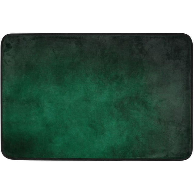 Dark Green Bathroom Rug 16x24 inch,Non Slip Soft Bath Rugs Water ...