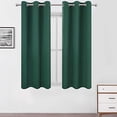 Dark Green Bedroom Blackout Curtains/38 x 54 Inch Long/Set of 2 Curtain ...