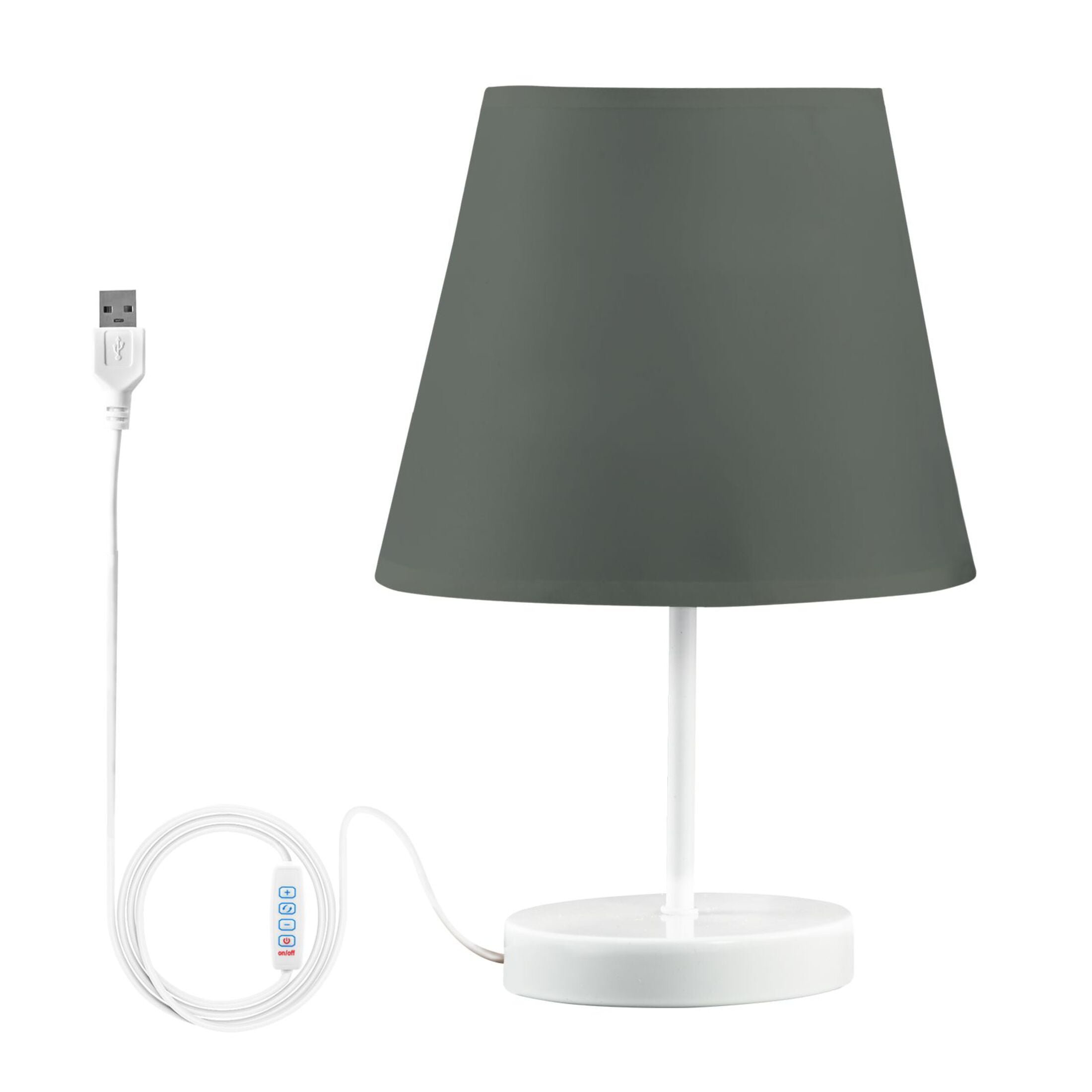 Dark Green Desk Lamp LED Table Nightstand Lamps with 3 Color ...