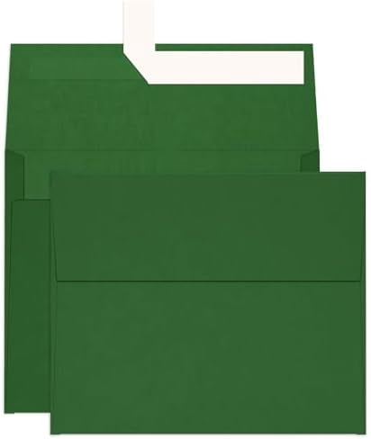 Dark Green Envelopes A2 100 Pack Self Seal, GYA 120 GSM Printable ...