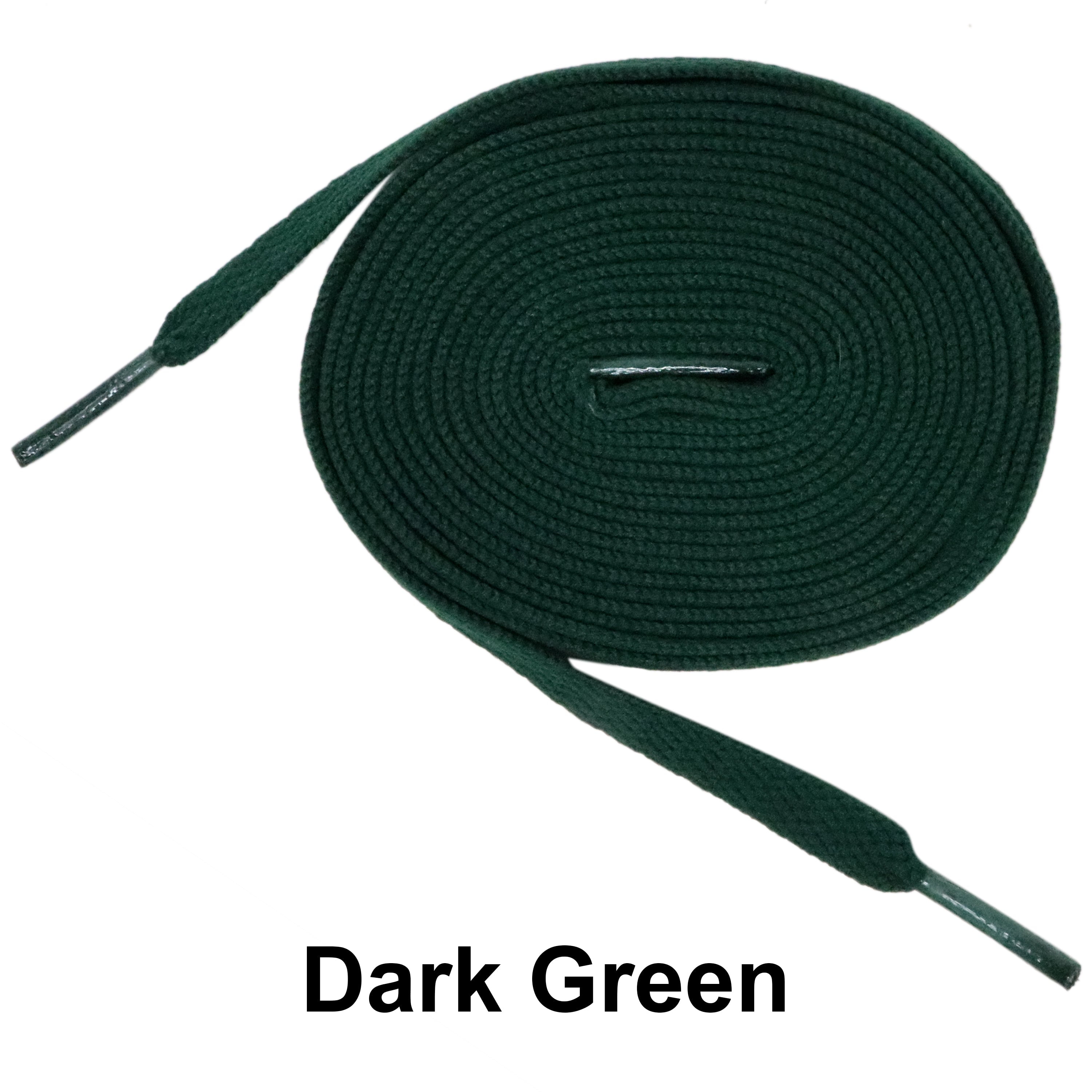 Dark Green Flat Athletic Sneaker 27 36 45 54 63 Inch Shoelaces ...