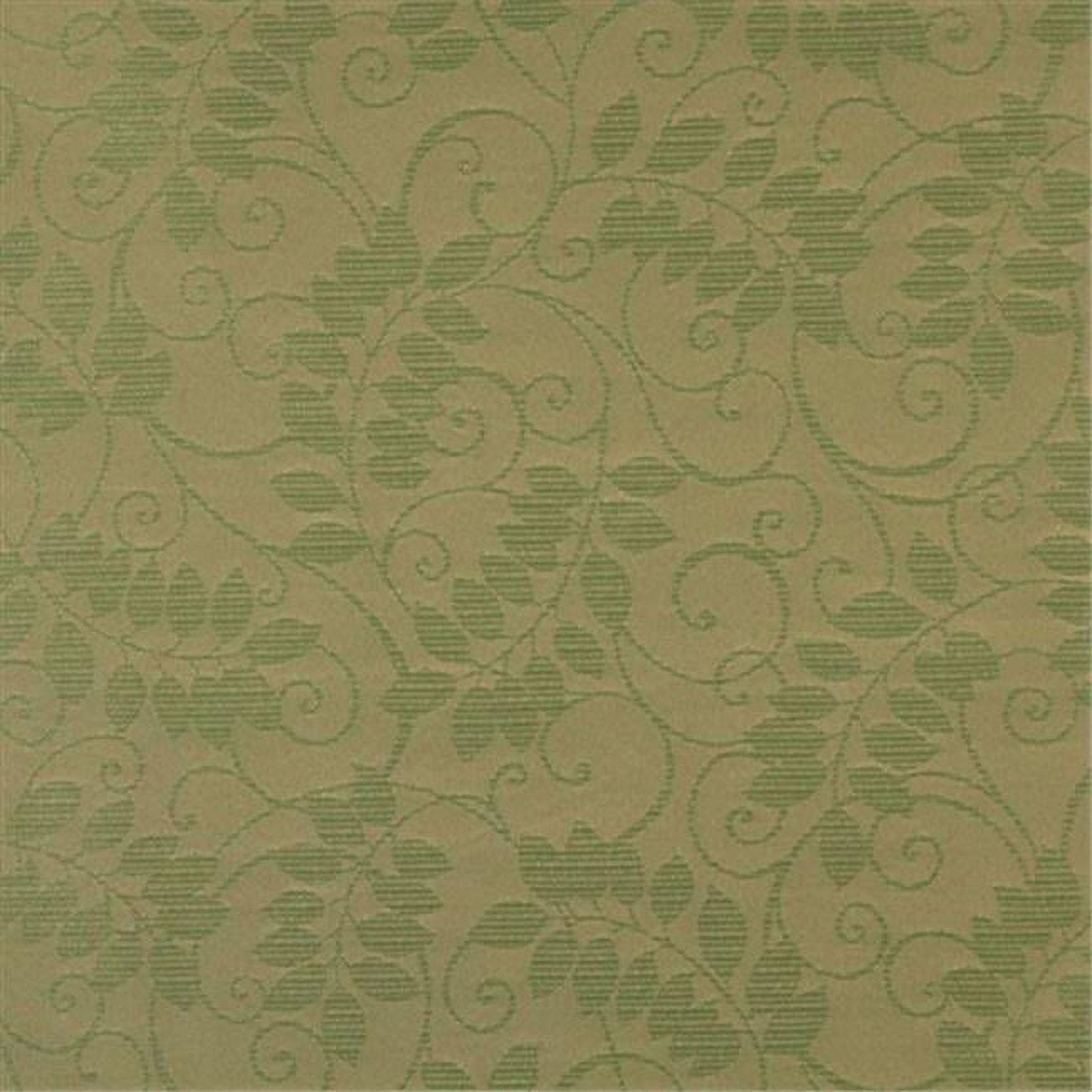 Dark Green Floral Vine Outdoor Indoor Marine Scotchgarded Fabric - 54 ...