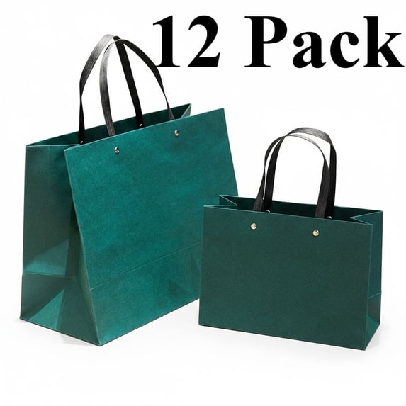 Dark Green Gift Bags, Dark Green Gift Bag with Handles 16 x 6 x 12 ...