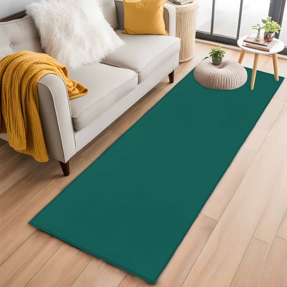 Dark Green Hallway Runner Rug 2'x6', Non Slip Area Rugs for Entryway ...