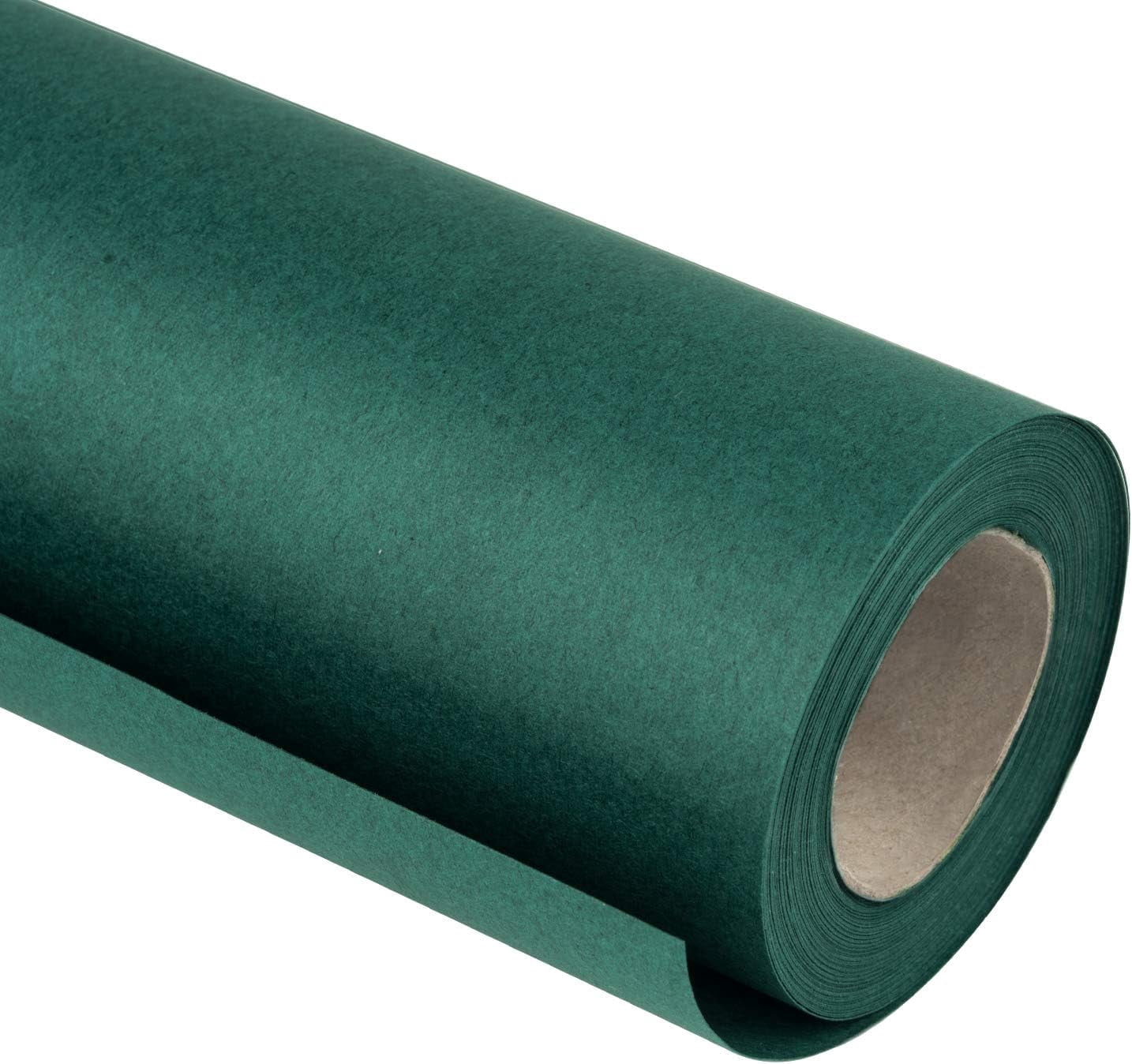 Dark Green Kraft Wrapping Paper Roll, Recyclable Green Art Gift Wrap ...