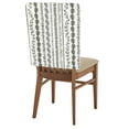 Dark Green Leaf Chair Back Covers Set of 4 Summer Botanical Vertical ...