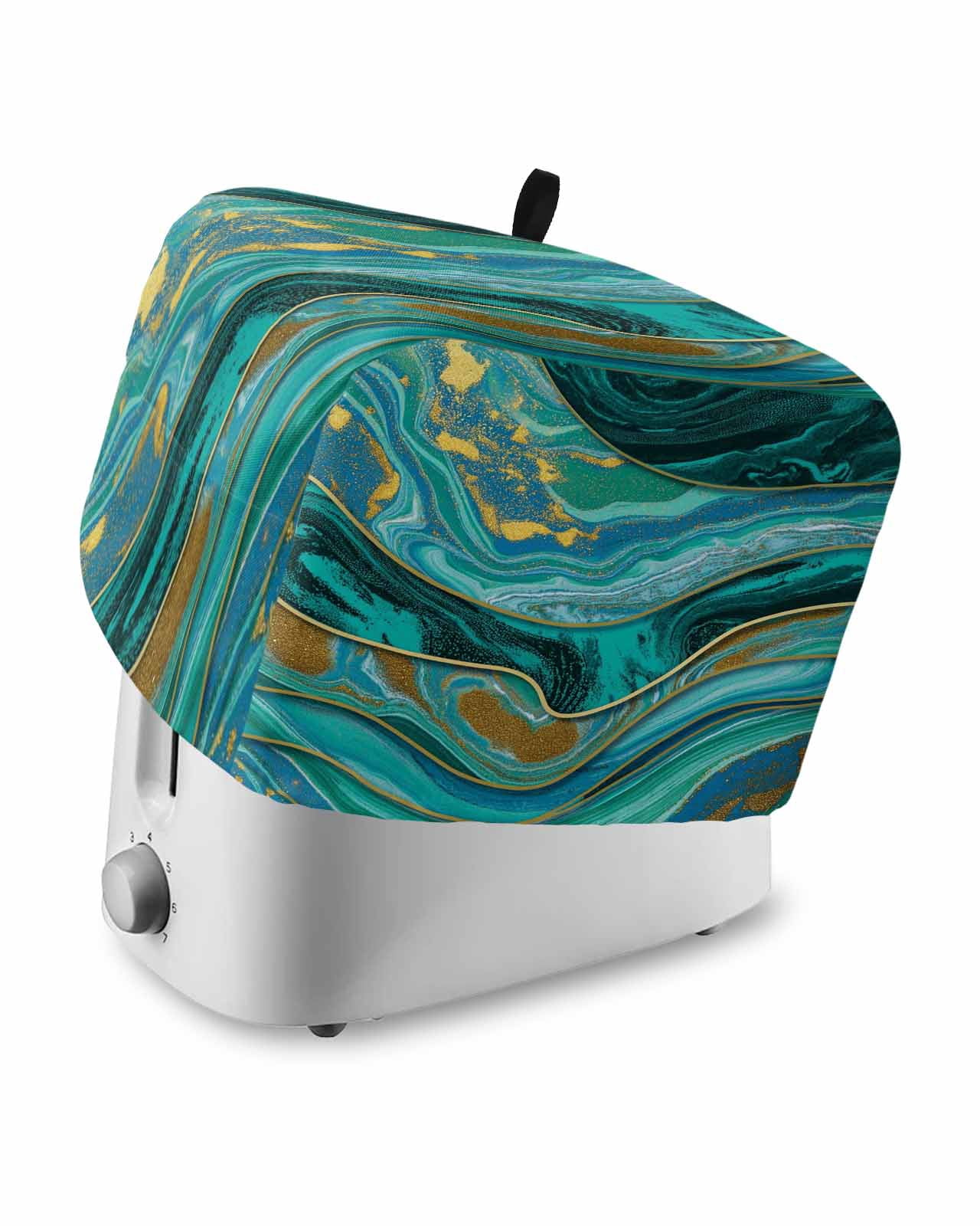 Dark Green Marble Small Toaster Cover 2 Slice, Kitchen Appliance Covers ...