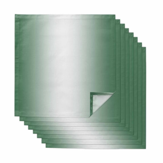 Dark Green Ombre Cloth Napkins, Modern Gradient Abstract Art Washable ...