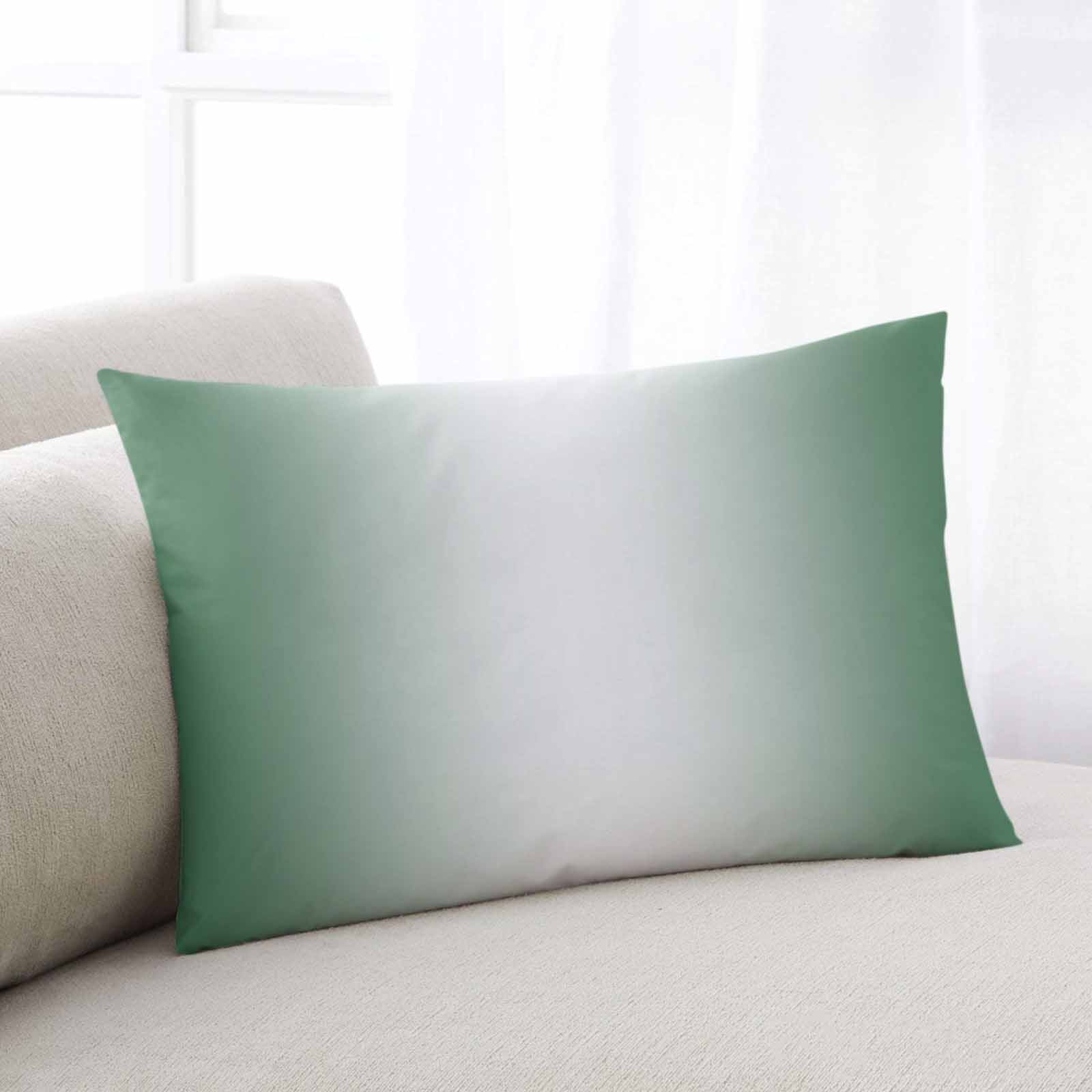 Dark Green Ombre Standard Size Pillow Cover, Pillowcase Protectors with ...