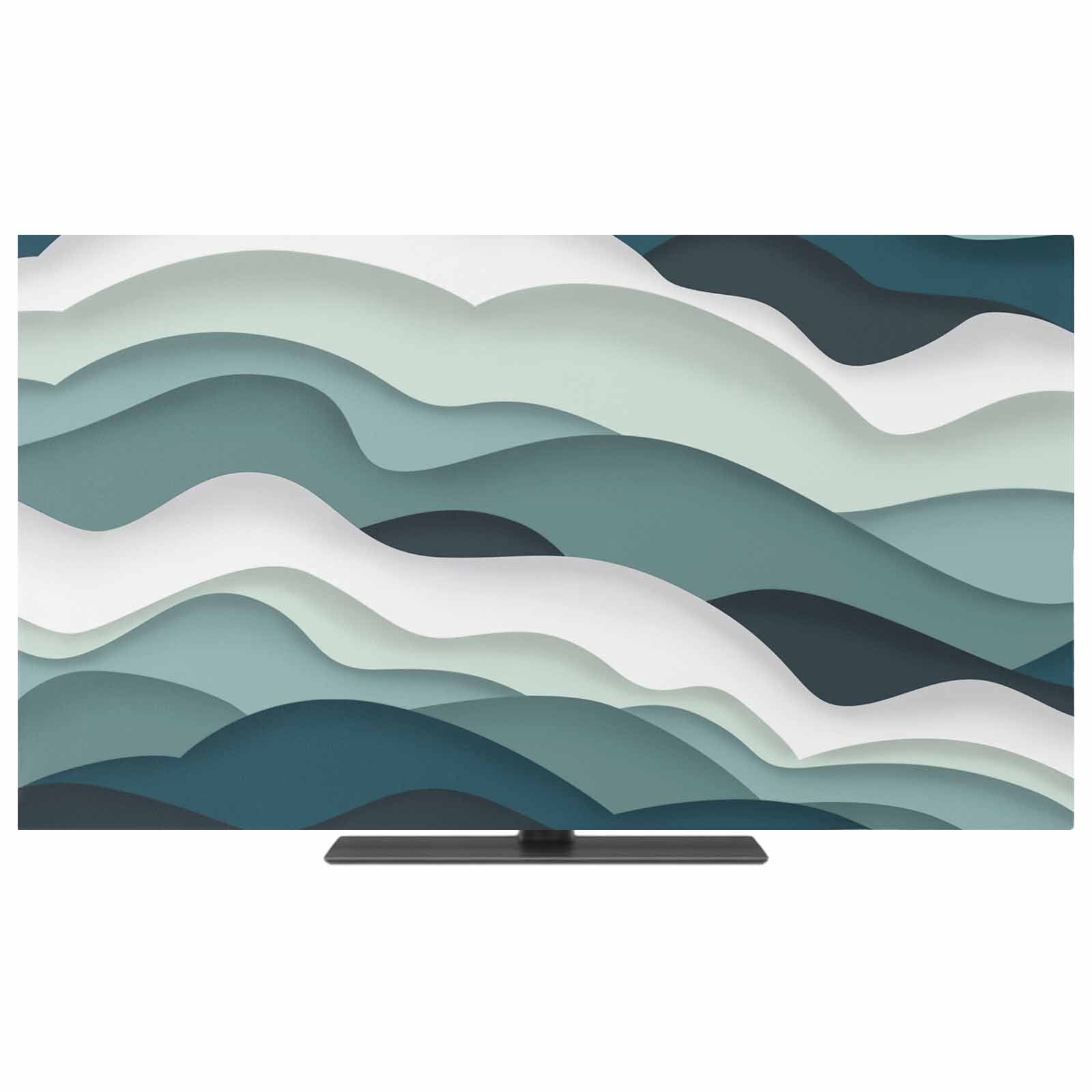 Dark Green Ombre TV Dust Cover,Stretchable TV Screen Desktop Computer ...