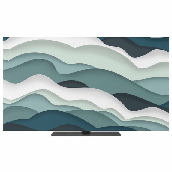 Dark Green Ombre TV Dust Cover,Stretchable TV Screen Desktop Computer ...