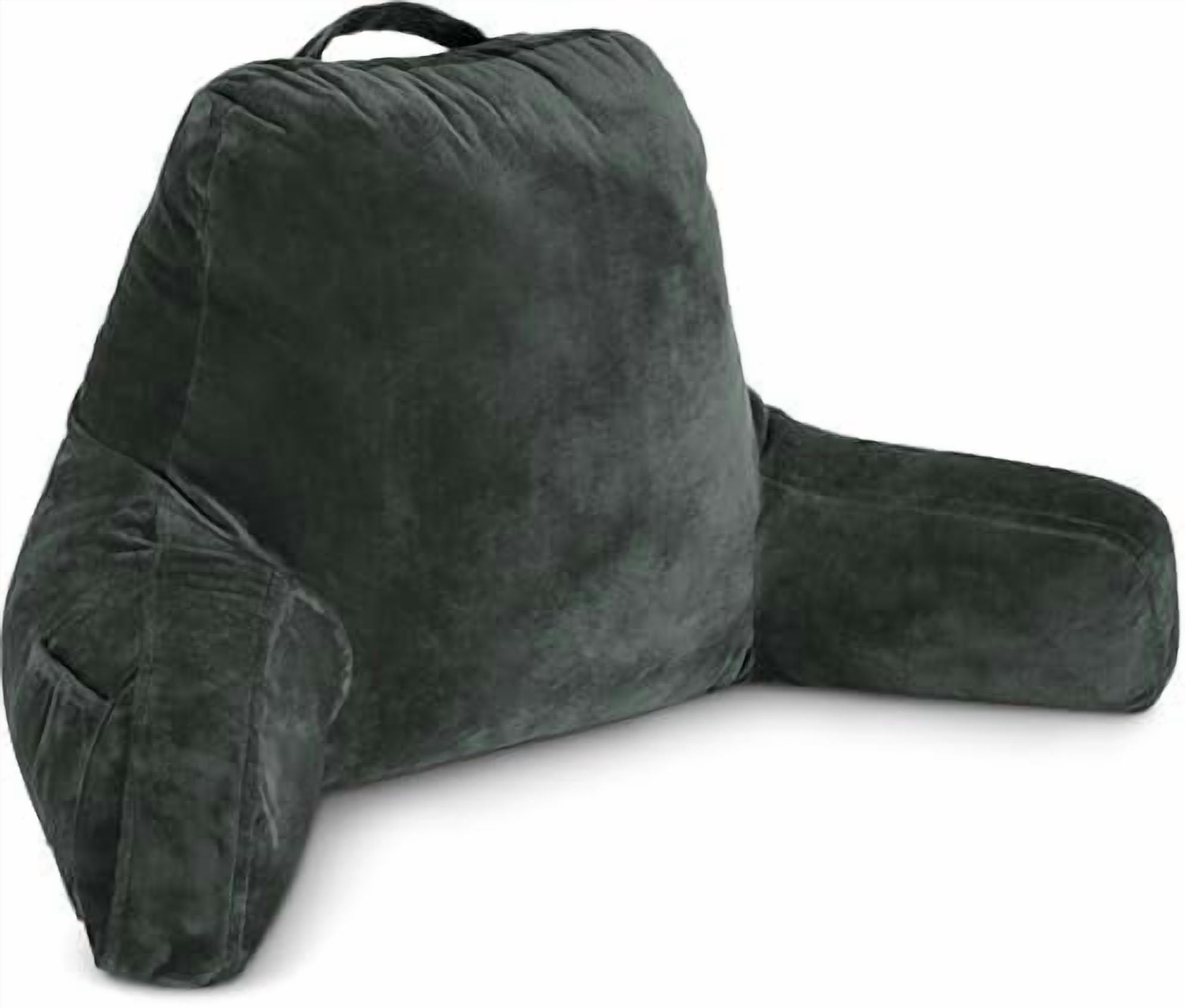 Dark Green, Original Reading Pillow in Bed Rest Chair, Shredded Memory ...